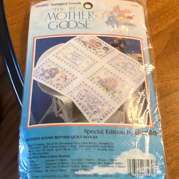 Bucilla | Other | Nip The Real Mother Goose Rhymes Quilt Blocks Special ...